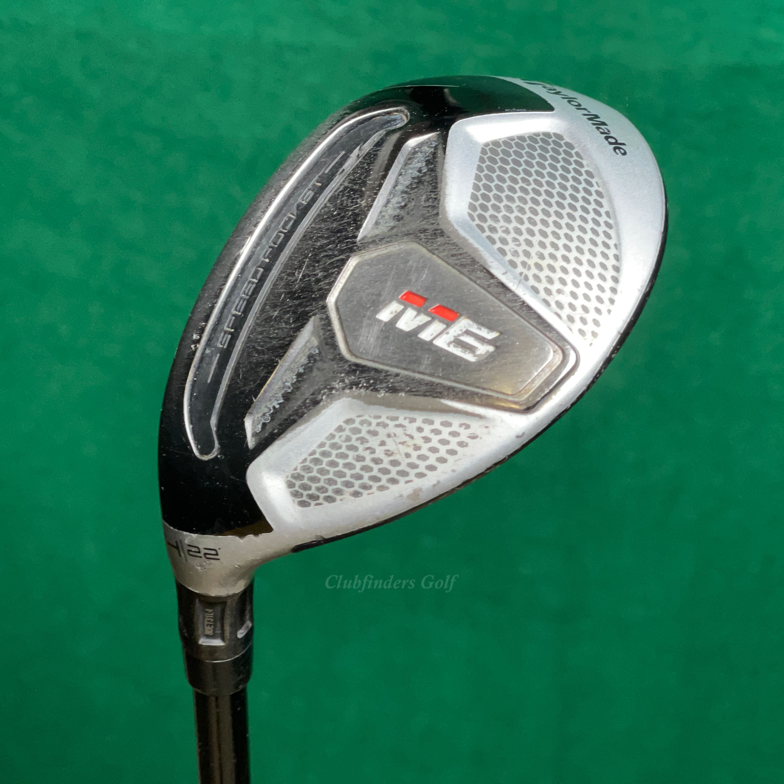 LH TaylorMade M6 Rescue 22° 4 Hybrid Fujikura Atmos 6R Graphite Regula